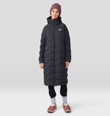 Click here for Mountain Hardwear Womens Stretchdown  Long Parka- prices