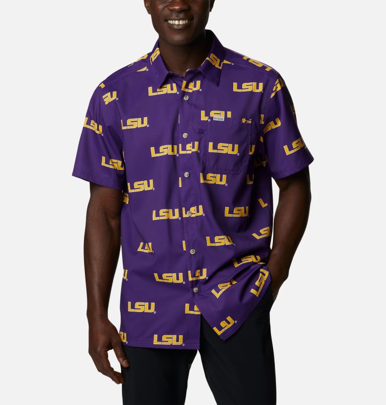 Men's Collegiate PFG Super Slack Tide Shirt - LSU | Columbia Sportswear