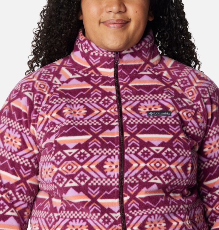 Women's Benton Springs™ Printed Full Zip Fleece Jacket - Plus Size ...
